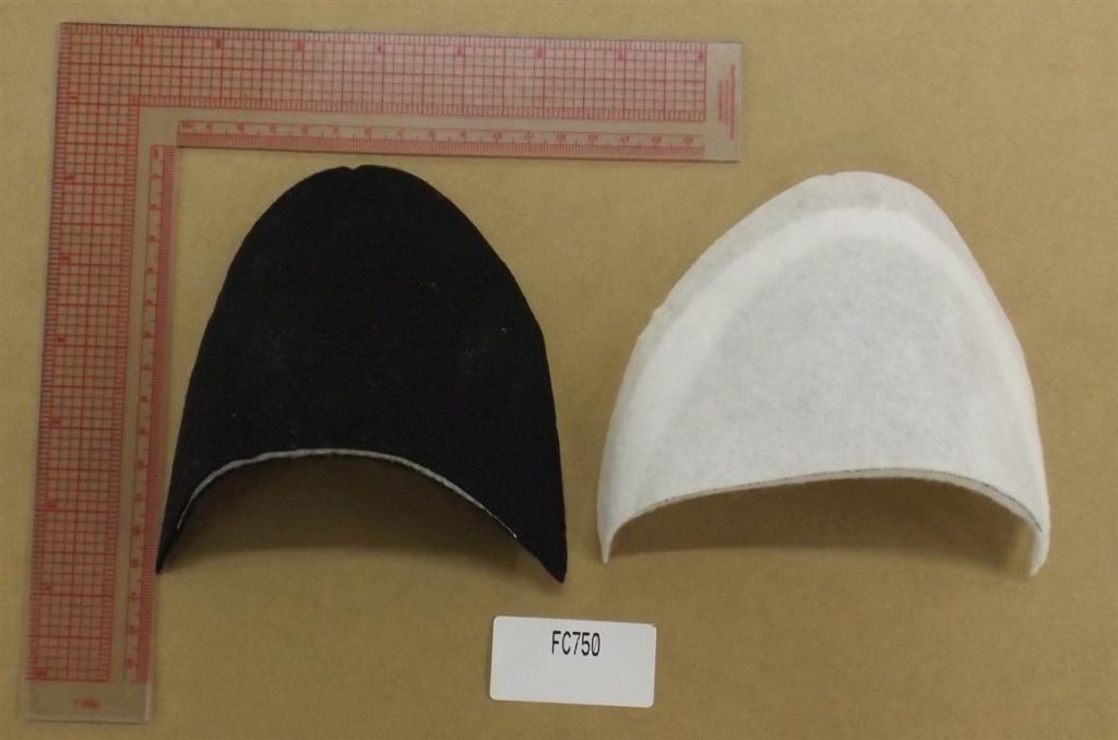 Wadding Shoulder Pad with Canvas - 7mm | E&M Greenfield