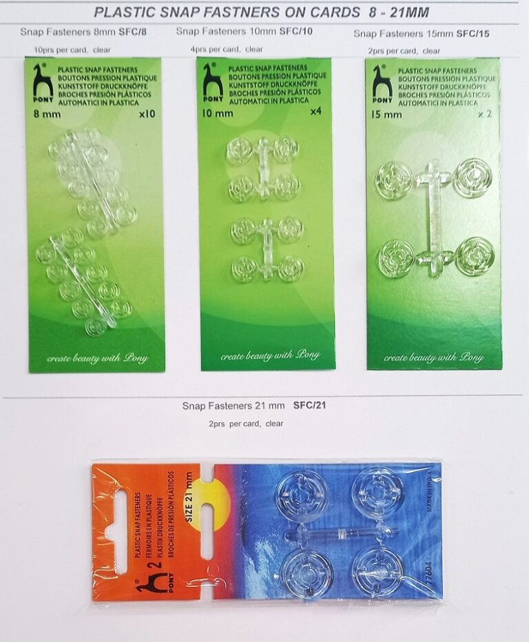 Category: Snap Fastners - metal, plastic | E&M Greenfield